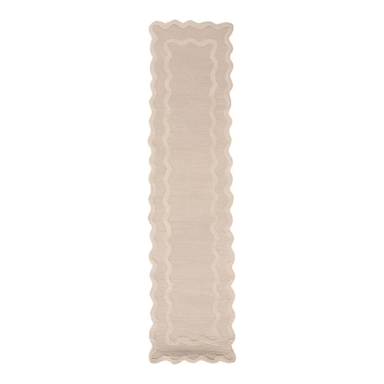 Rachel Zoe | 2x8 Wool Blend Scalloped Runner