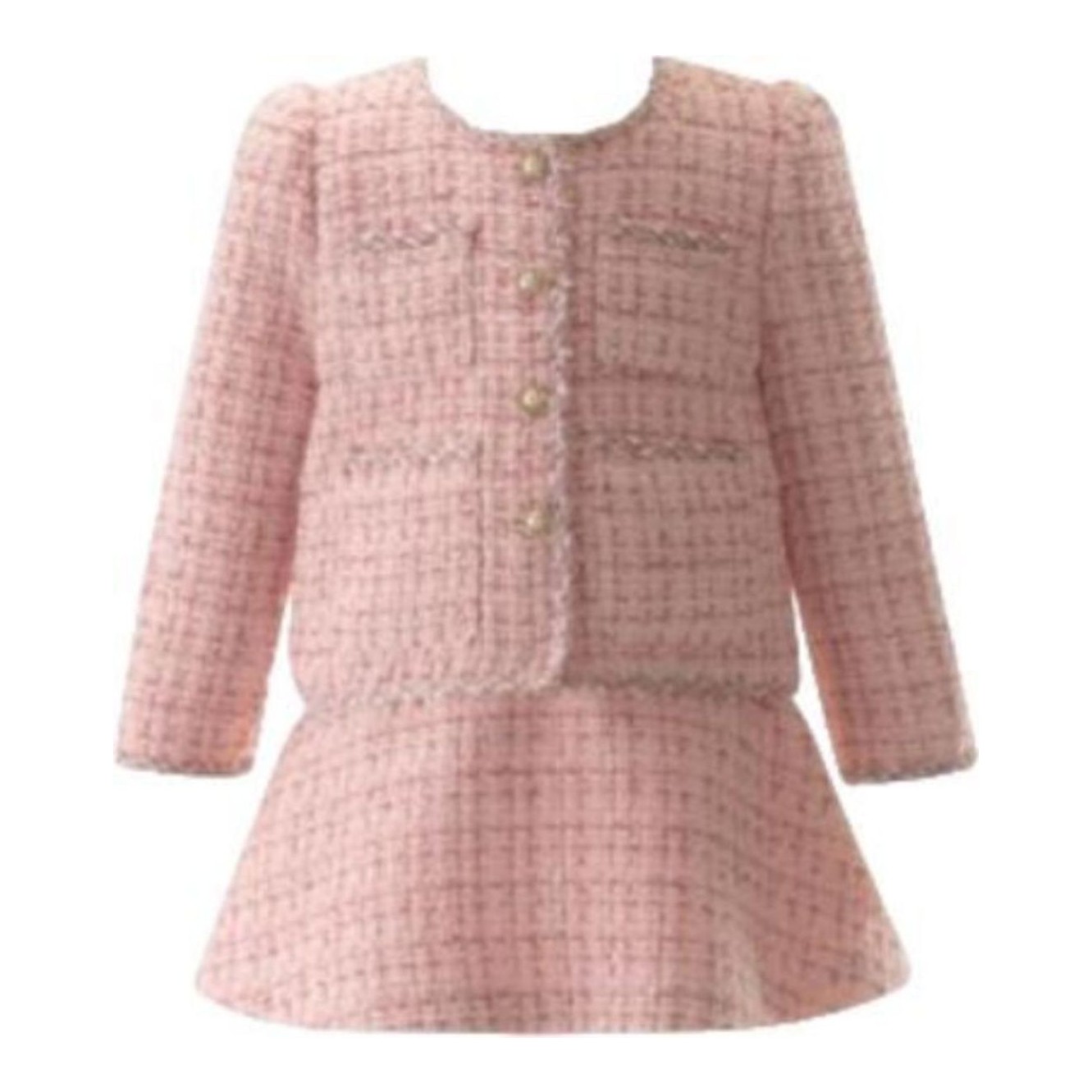 Rachel Riley | Girls Tweed Jacket And Skirt Set